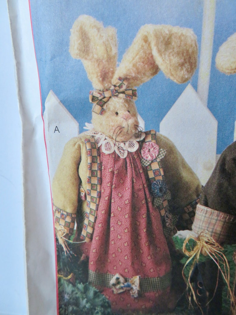 Vintage 1997 Mccalls Crafts Uncut Sewing Pattern 8663 14" Basil & Herb Stuffed Garden Bunny ...