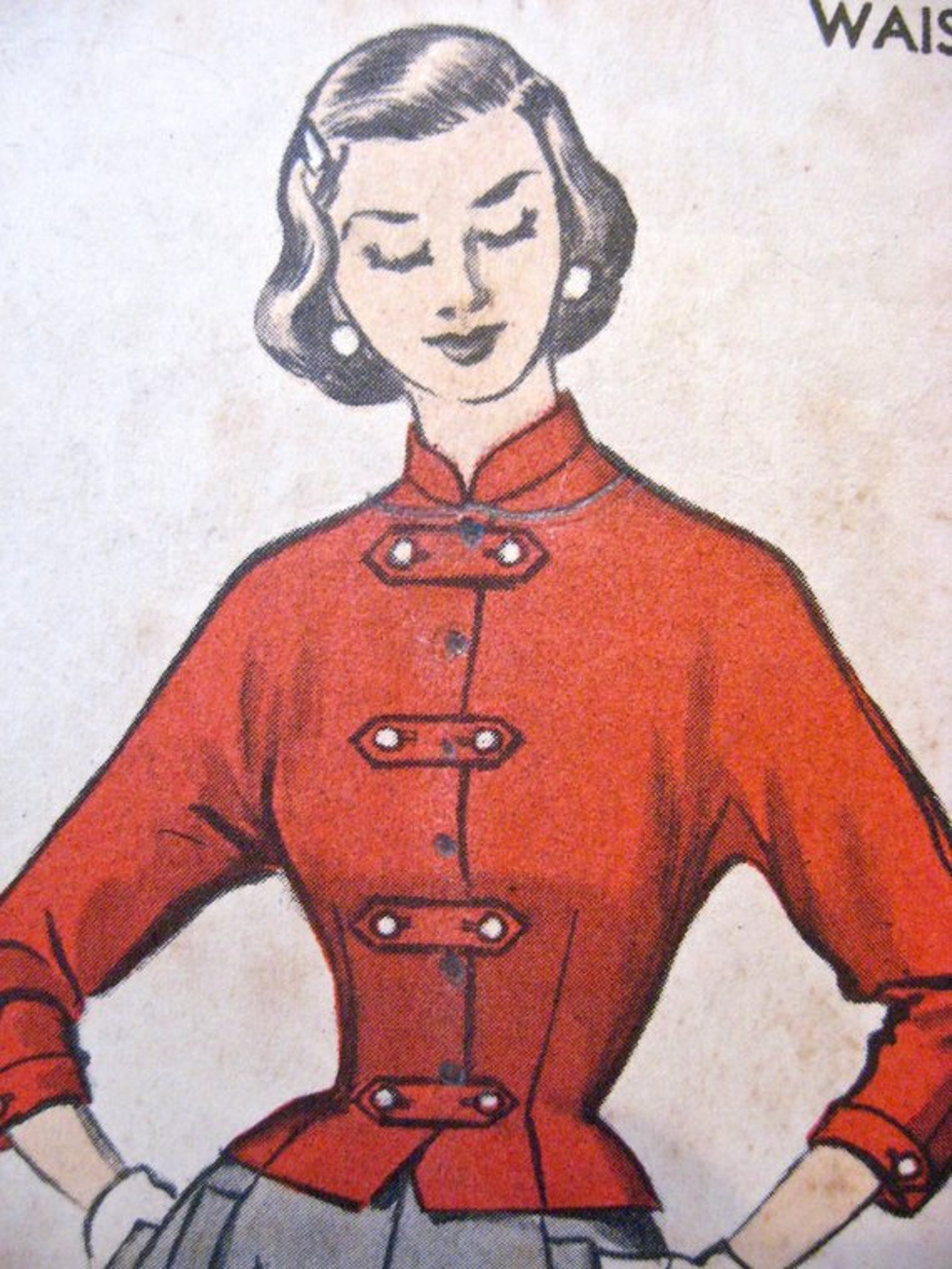 Vintage Advance Sewing Pattern 6197 1950s Sz 15 Modern Size 2 - Etsy