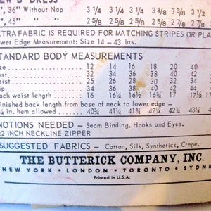 Vintage Butterick 60s 1960s EASY Sewing Pattern 4312 Sz 14 Modern Size ...
