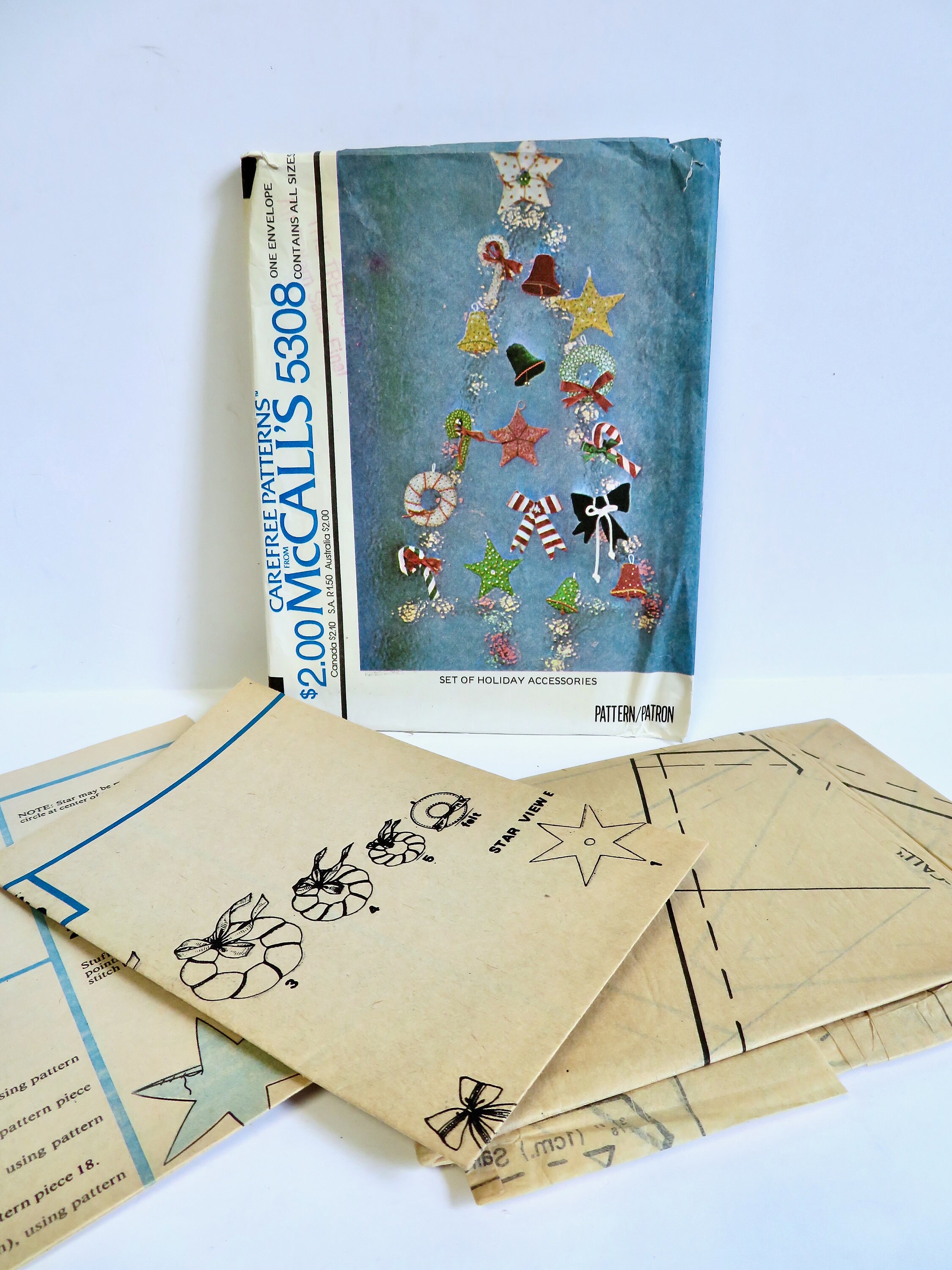 Vintage Mccalls Crafts 1976 Uncut Sewing Pattern 5308 - Etsy