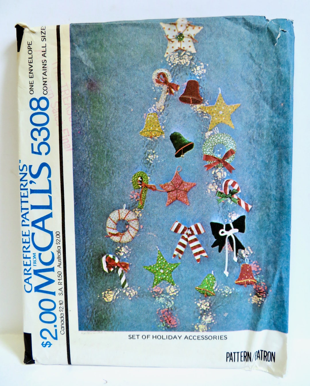 Vintage Mccalls Crafts 1976 Uncut Sewing Pattern 5308 - Etsy
