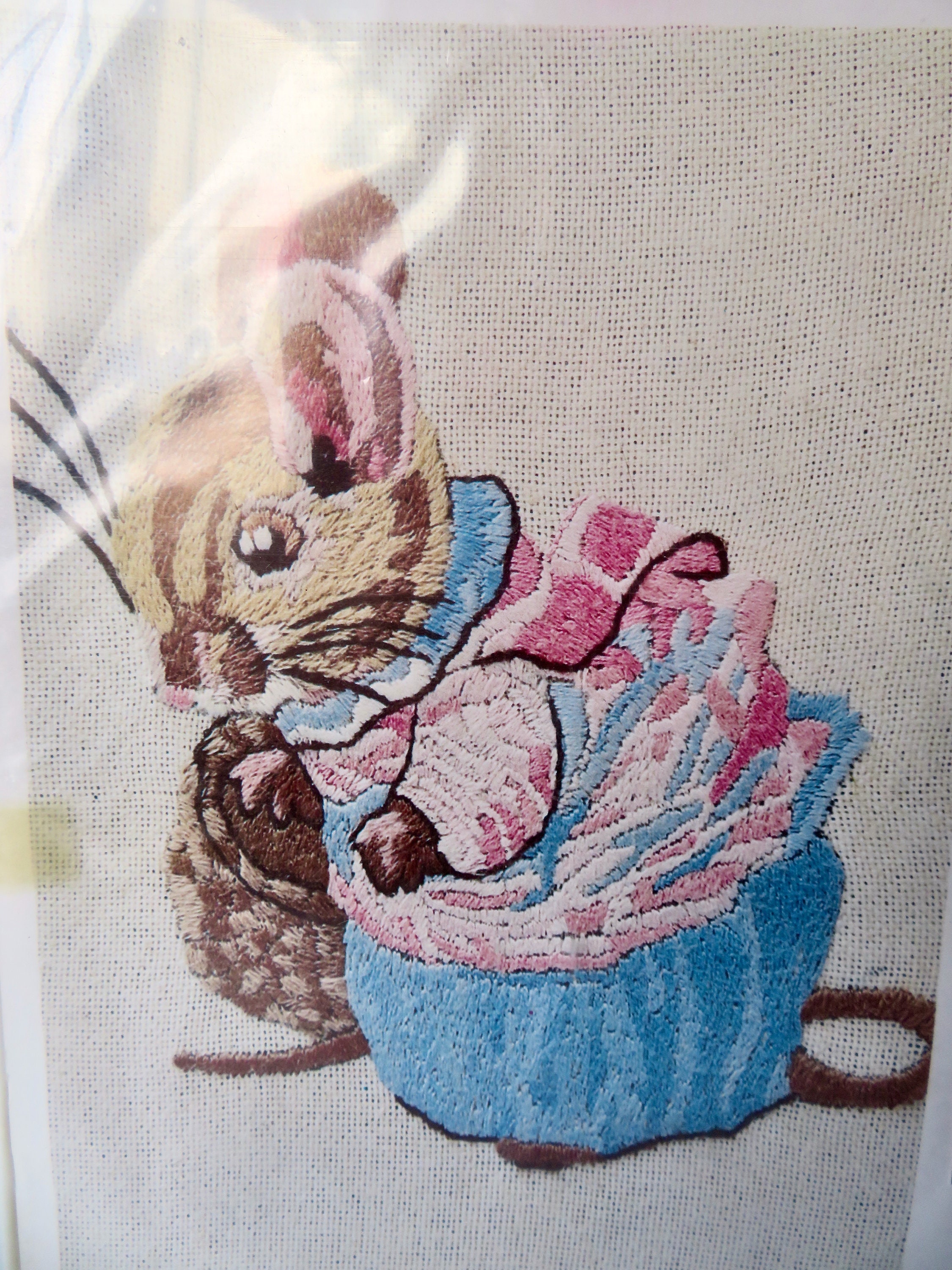 Vintage 80s 90s Jem Crewel Embroidery Kit Beatrix Potter Series Mrs ...