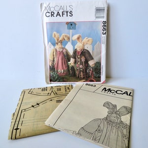 Vintage 1997 Mccalls Crafts Uncut Sewing Pattern 8663 14" Basil & Herb ...