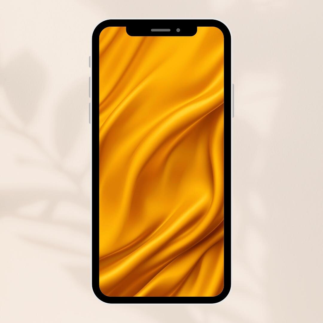 Golden Silk Phone Wallpaper – Elegant Luxury Digital Background for ...