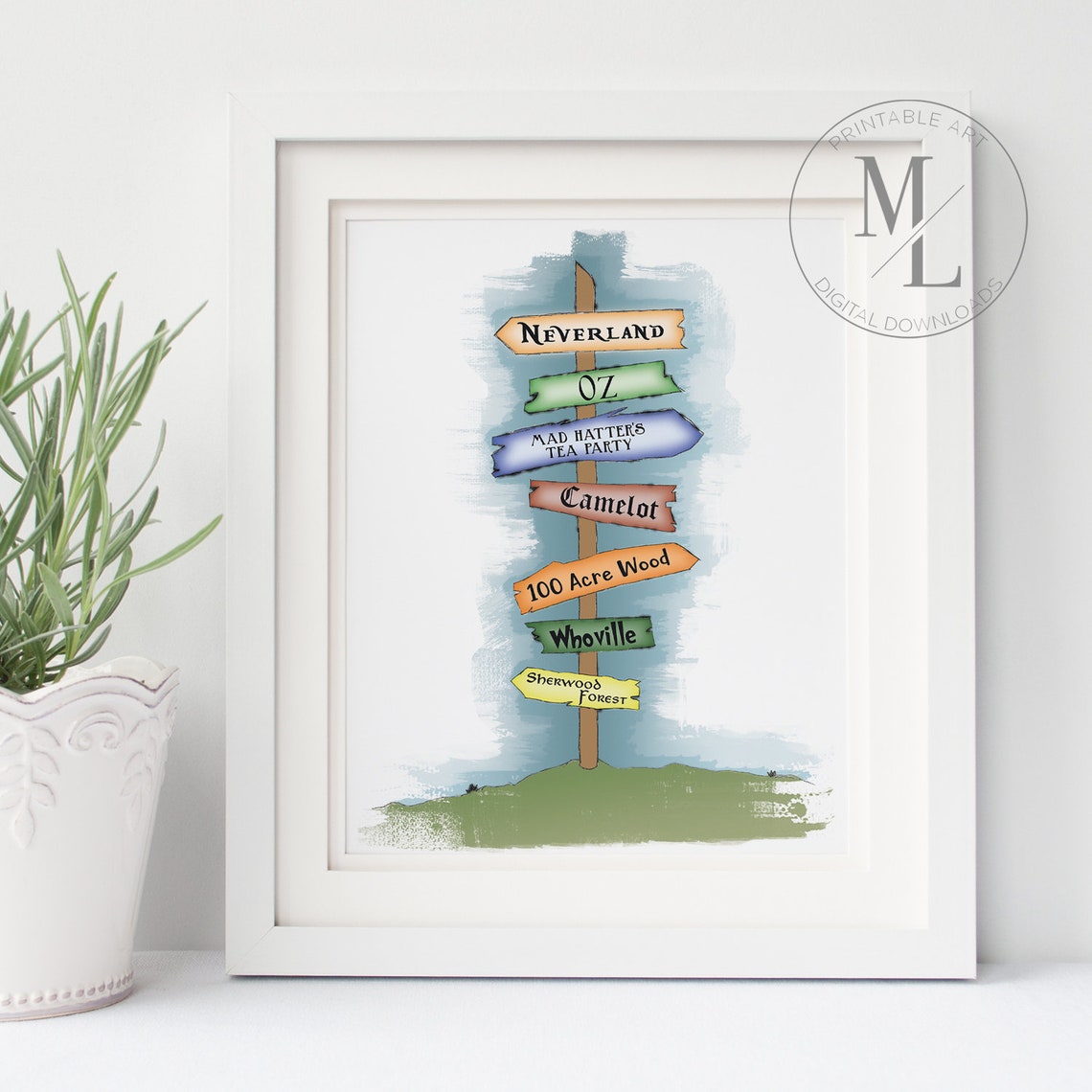 Classic Storybook Sign, Printable Wall Art, Digital Download Print - Etsy