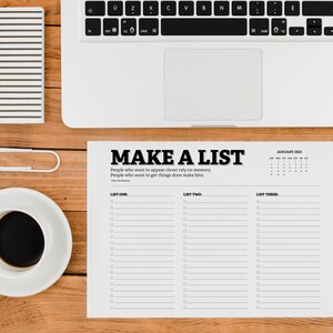 Multiple List Organizer Printable PDF Download to Do List - Etsy