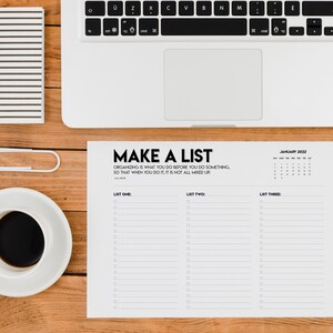 Multiple List Organizer Printable PDF Download to Do List - Etsy