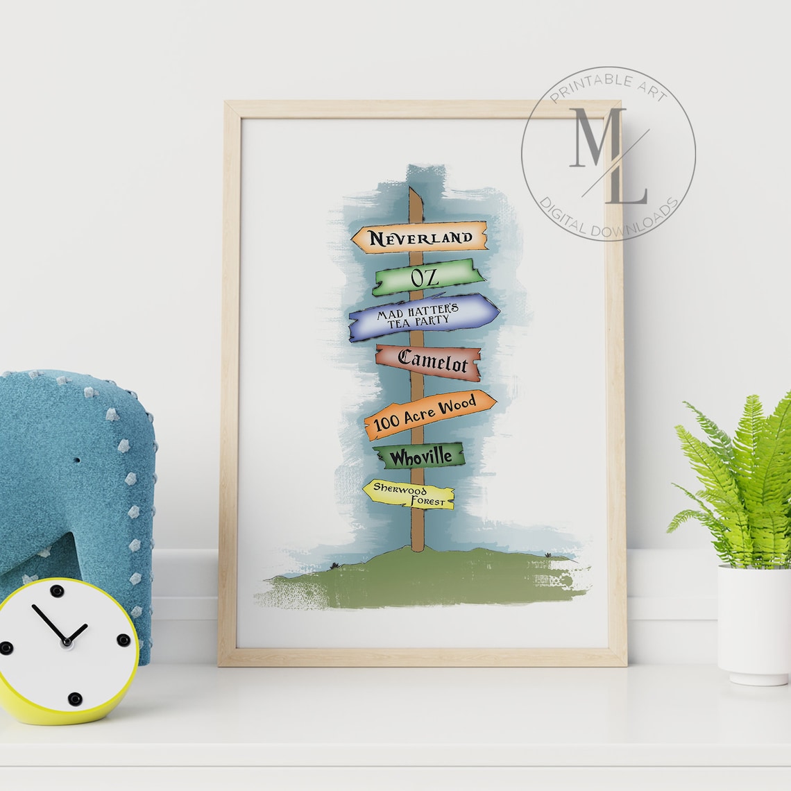 Classic Storybook Sign, Printable Wall Art, Digital Download Print - Etsy