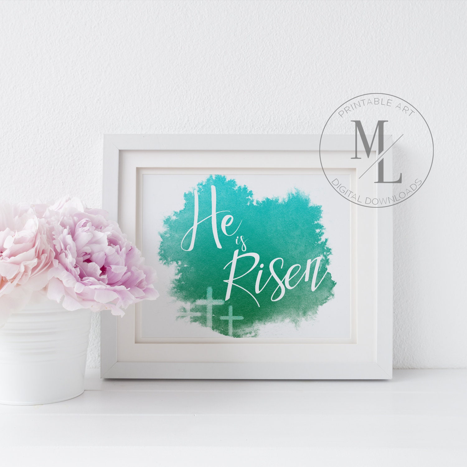 He is Risen, Printable Wall Art, Digital Download Print - Etsy