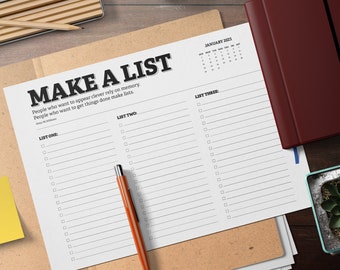 Multiple to Do List - Etsy