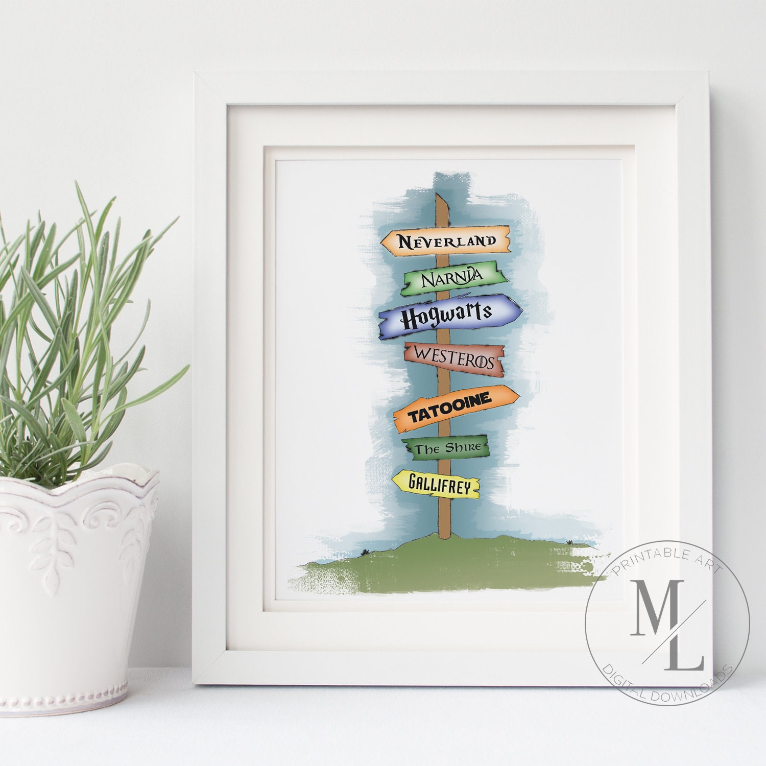 Storybook Sign, Printable Wall Art, Digital Download Print - Etsy