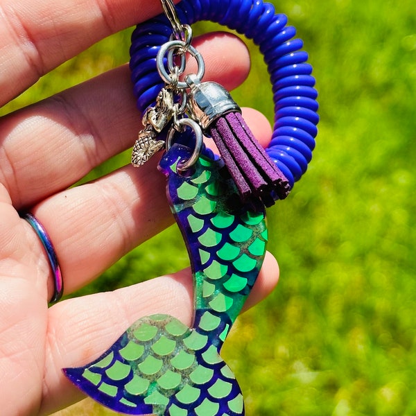 Alcohol Ink Keychain - Etsy