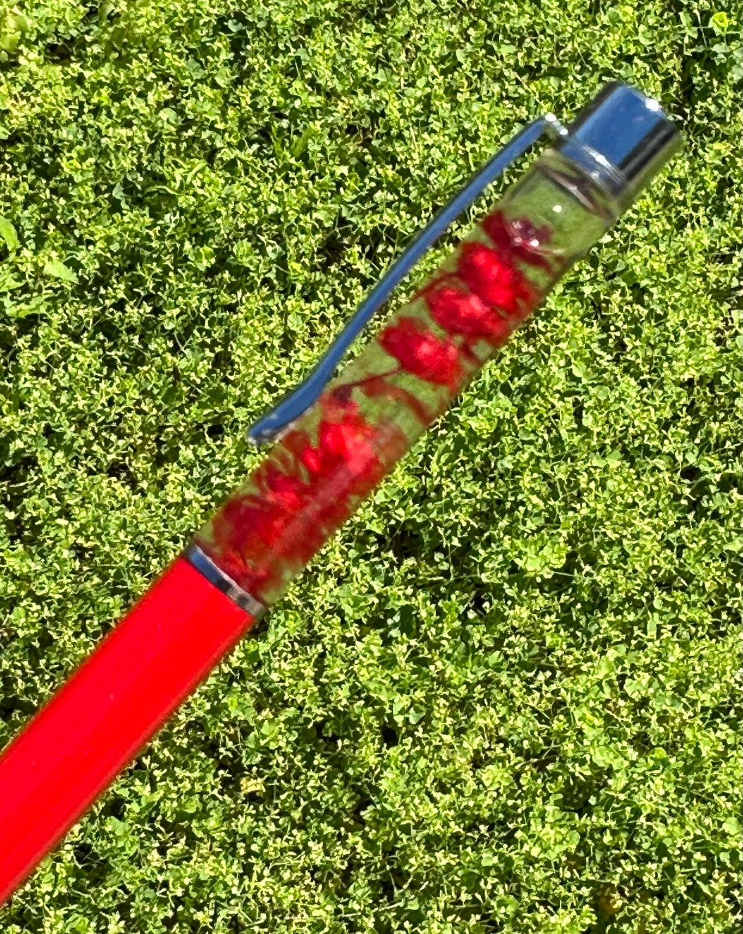 Floral Skinny Floating Pens, Liquid Pen, Flower Pen, Personalized Pen ...