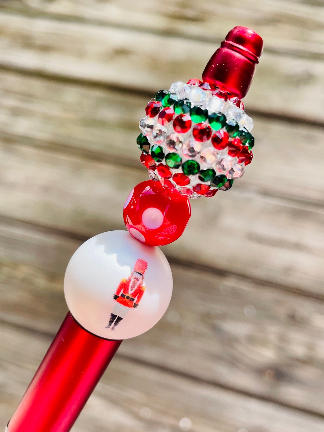 Christmas Beaded Pens, Beaded Pens, Christmas Pens, Personalized Pen ...