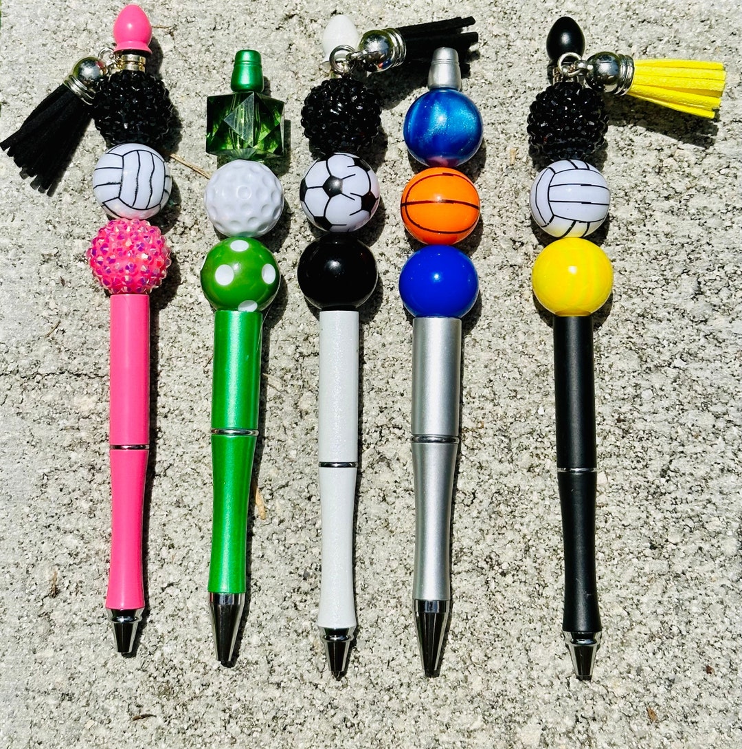 Sports Beaded Pens, Sports Bead Pen, Sports Pen, Nurse Pen, Teacher Pen ...