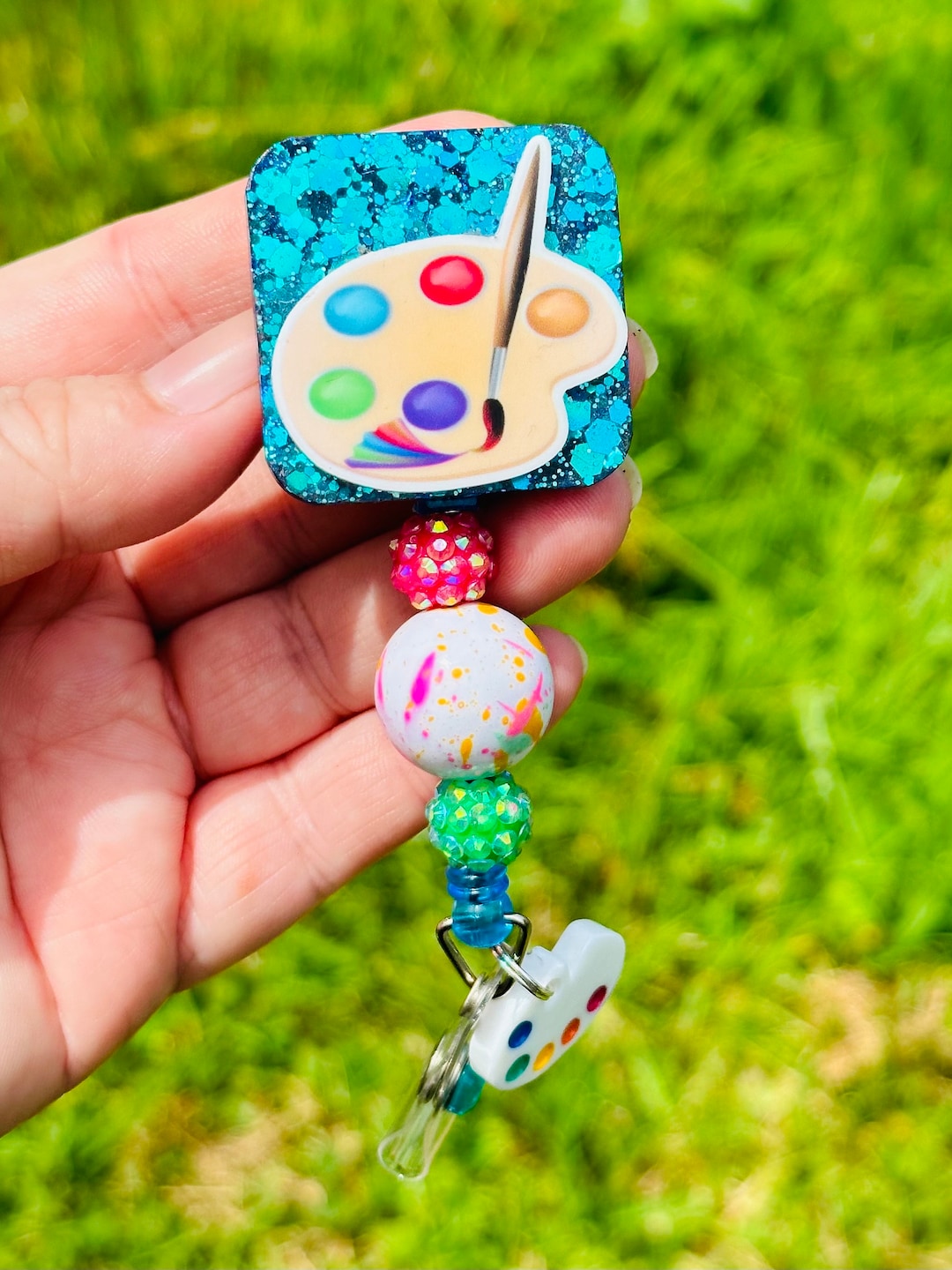 Beaded Badge Reels Retractable Badge Reels Belt Clip Badge Etsy beaded-badge-reels-retractable-badge-reels-belt-clip-badge-etsy