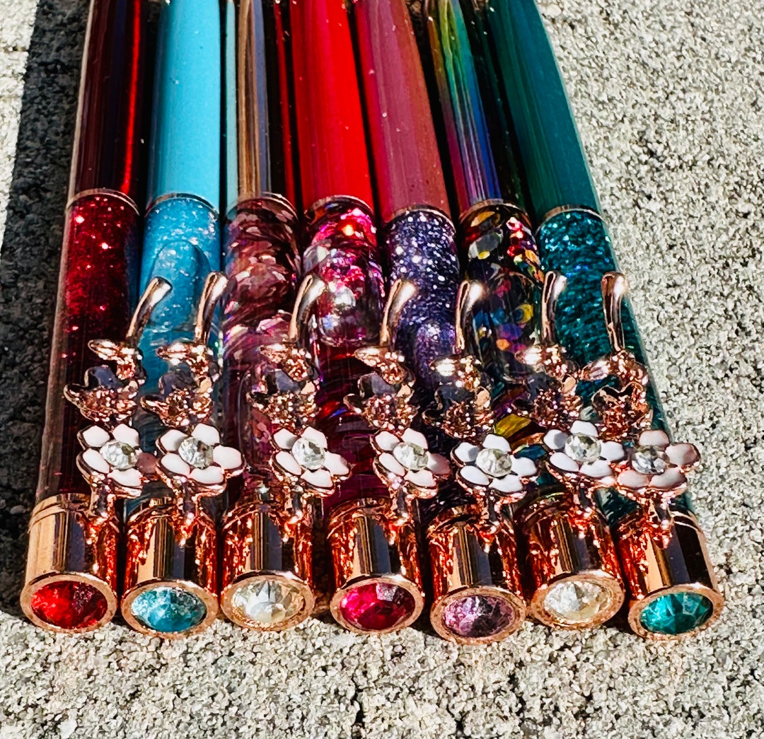 Flower Clip Floating Pens, Skinny Floating Pens, Floral Floating Pens ...