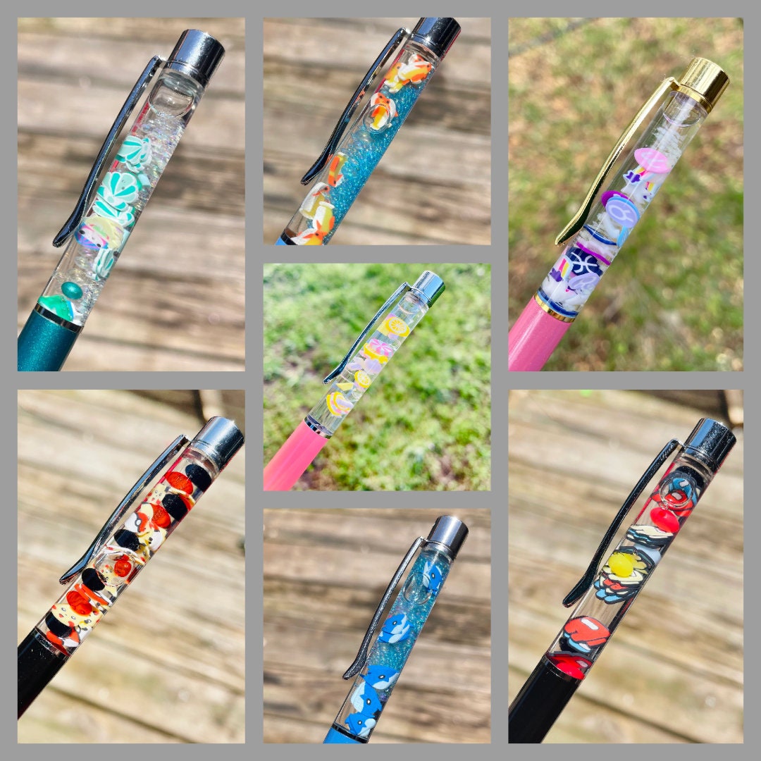 Skinny Floating Pens, Liquid Filled Pens, Teacher Pen, Teacher Gift ...