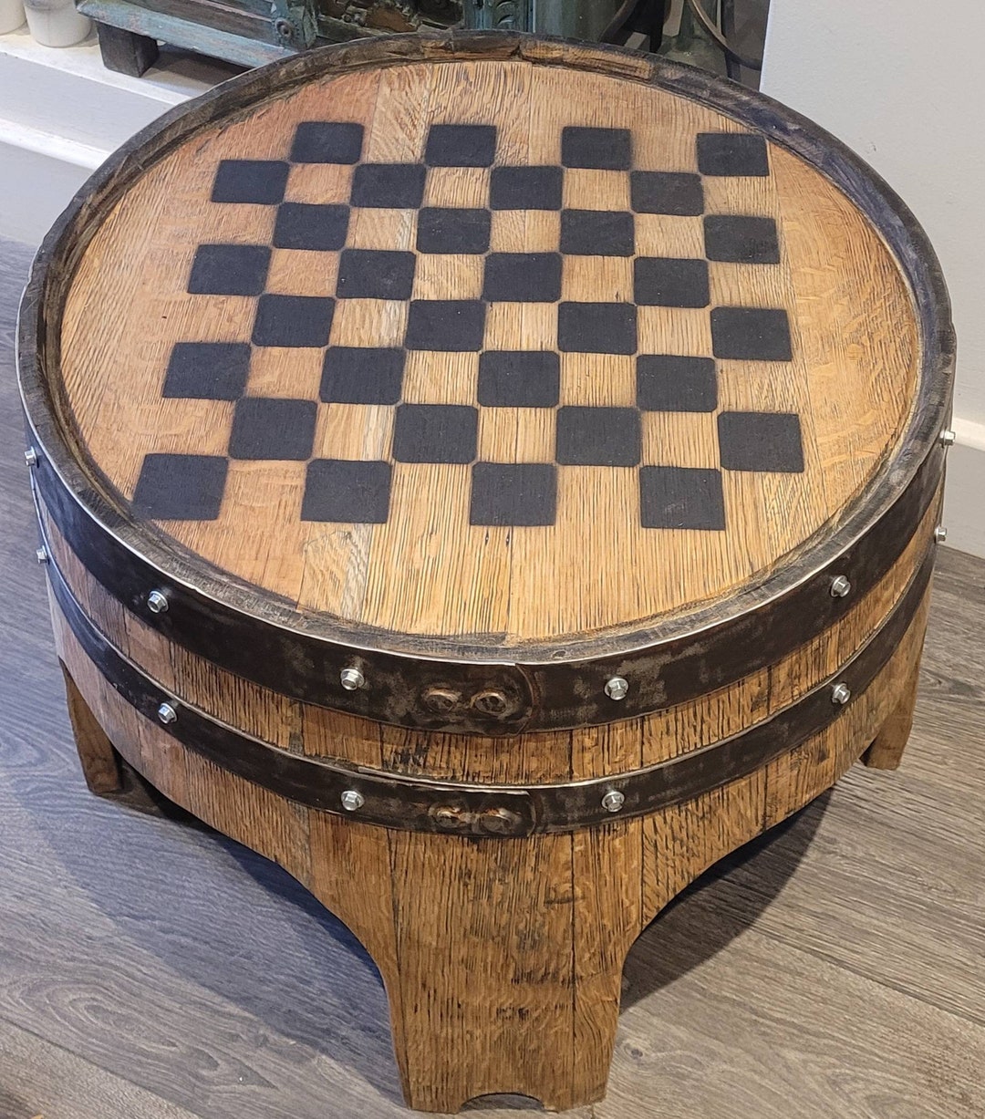 Genuine Oak Whiskey Barrel Coffee Tables - Etsy