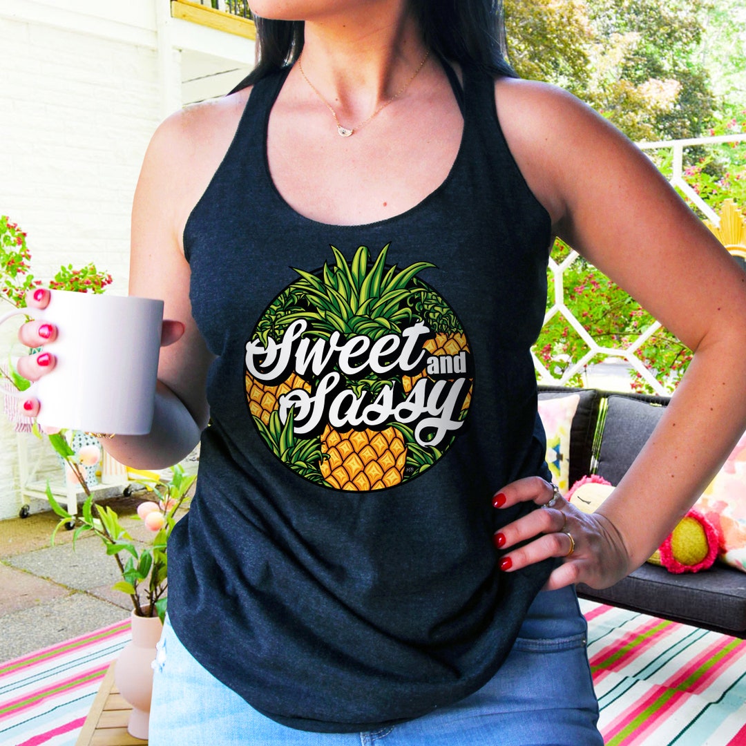 Ananas Tank Top süßes und freches Shirt, Ananas Liebhaber Shirt ...