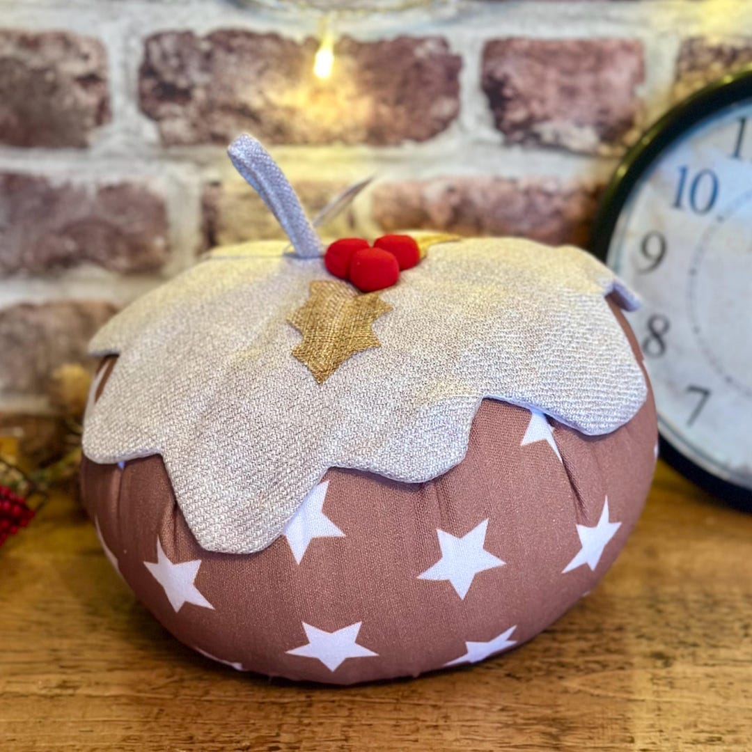 Christmas Pudding Fabric Weighted Doorstop - Etsy
