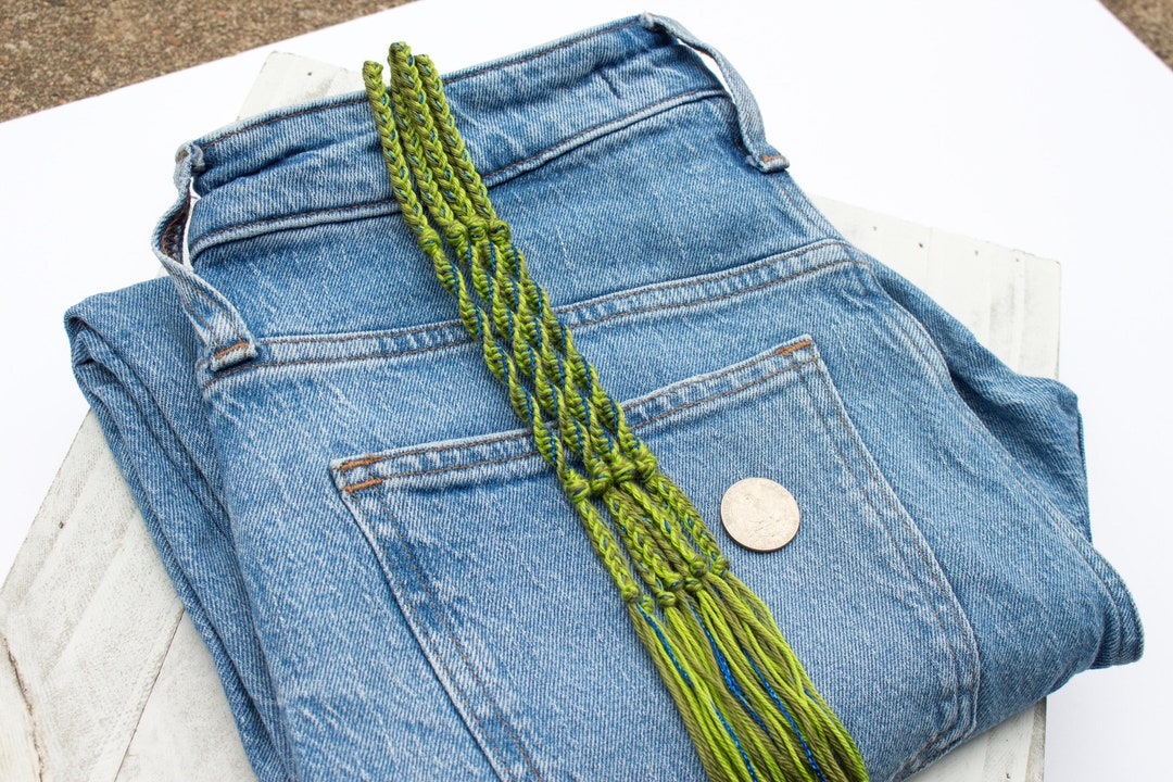 Bright Green Tzitzits, 100% Cotton Long Tzitziyot, Hebrew Tassels, Lime ...