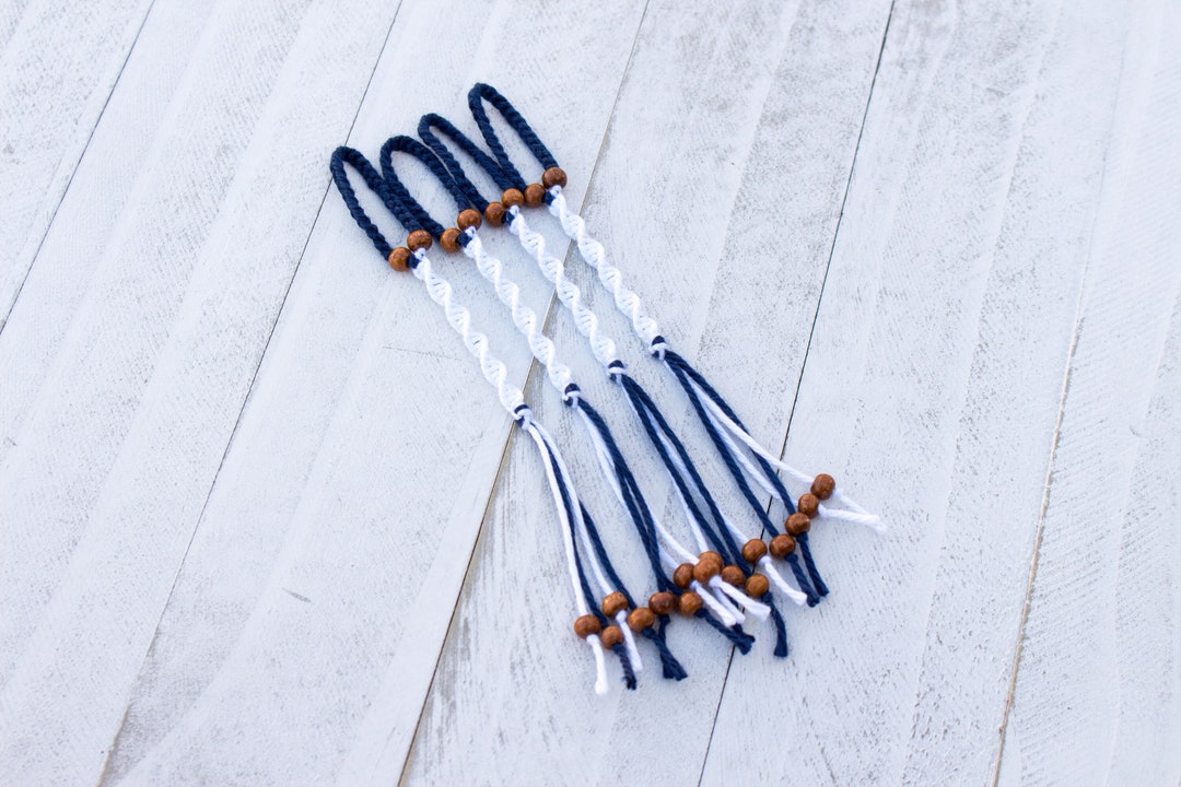 Small Tzitzits 5 100% Cotton Handmade Beaded Tzitziyot With Drawstring ...