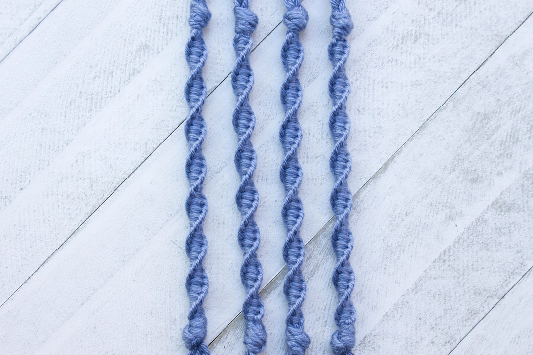 Solid Blue Tzitzits, 100% Cotton Long Tzitziyot, Hebrew Tassels, Medium ...
