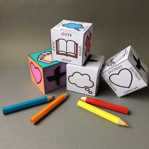 Lent Cube With Bible Reading Plan and Lent Activity Ideas. Print ...