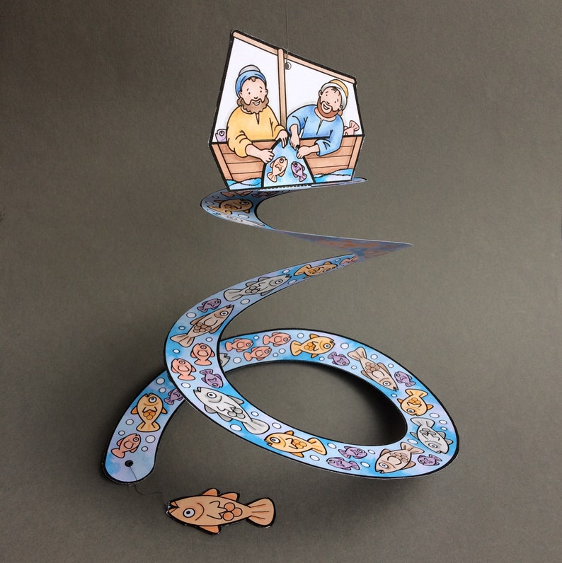 The Big Catch of Fish Colour in Mobile Colouring Page - Etsy Canada