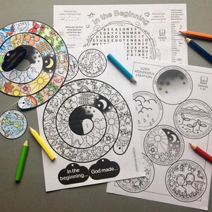 God's Creation Activity Pages Based on Genesis 1. Make a Mobile Craft ...
