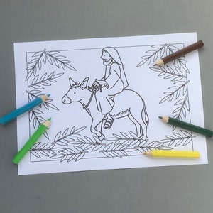 Easter Palm Sunday Folding Palm Cross Craft Activity With Palm Branch ...