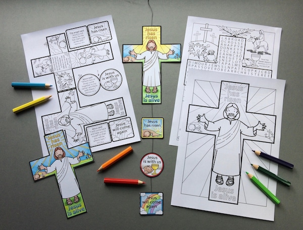The Easter Story Craft for Kids, Sunday School Craft, Bible Story Craft ...