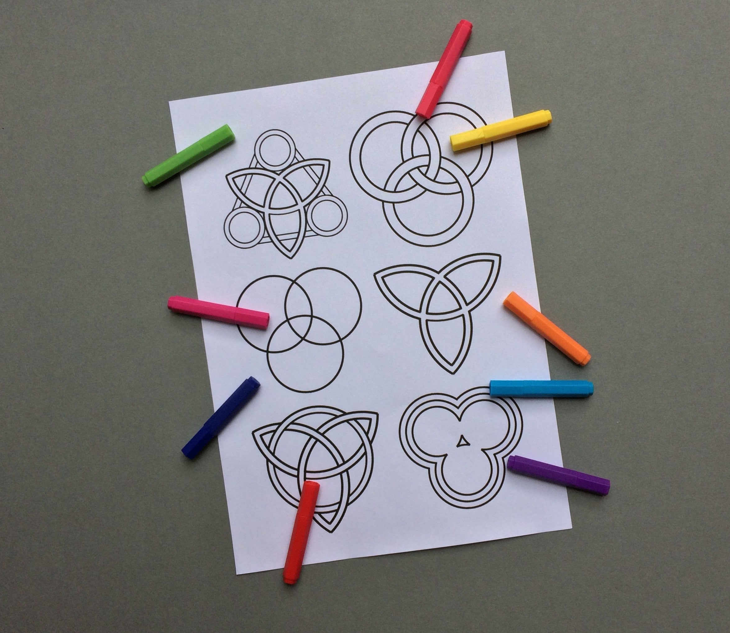 The Holy Trinity Colouring Pages and Wordsearch. - Etsy Australia