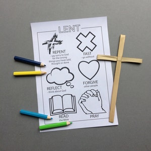 Lent Calendar, in Jesus' Footsteps, With a Daily Activity to Read, Pray ...