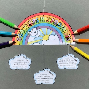 God Keeps His Promises - Colour in Mobile With Bookmarks and Colouring ...