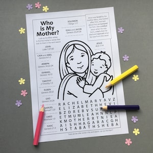 Mothering Sunday Mother’s Day Card to Colour in and Make With Bible ...
