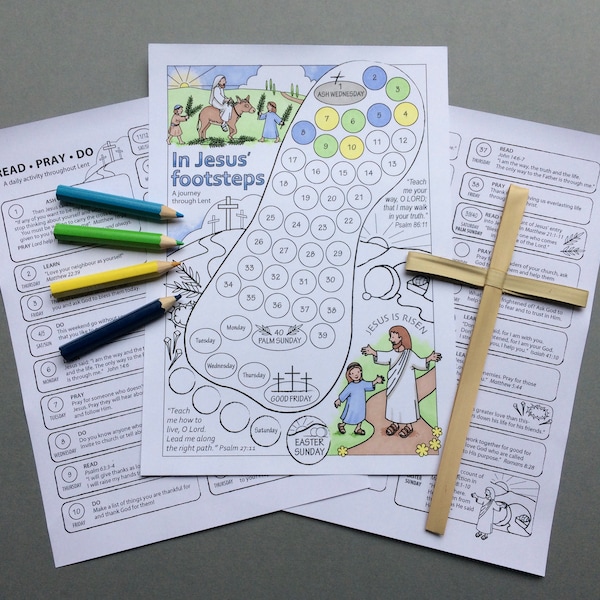 Holy Week Kids Printables Daily Activity - Etsy