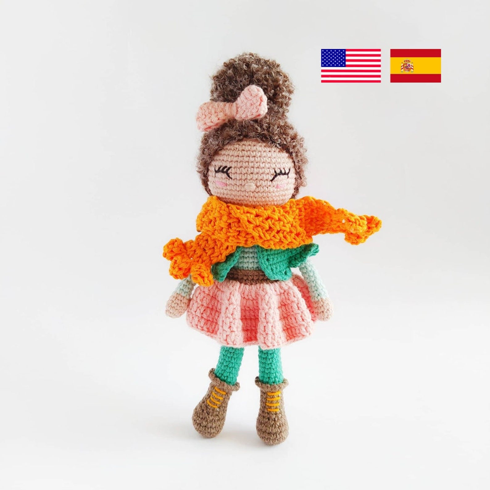 Melina Doll Crochet Pattern – Amigurumi PDF Tutorial - Etsy