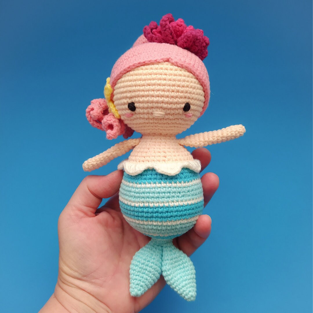 Isla Mermaid Amigurumi Crochet Pattern - PDF Tutorial - Etsy