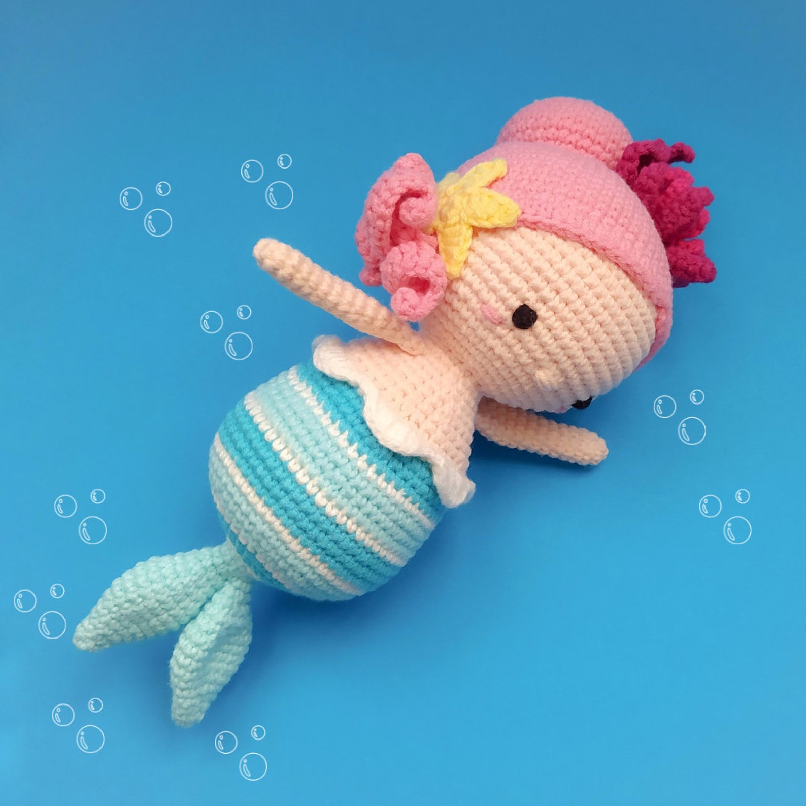 Isla Mermaid Amigurumi Crochet Pattern - PDF Tutorial - Etsy