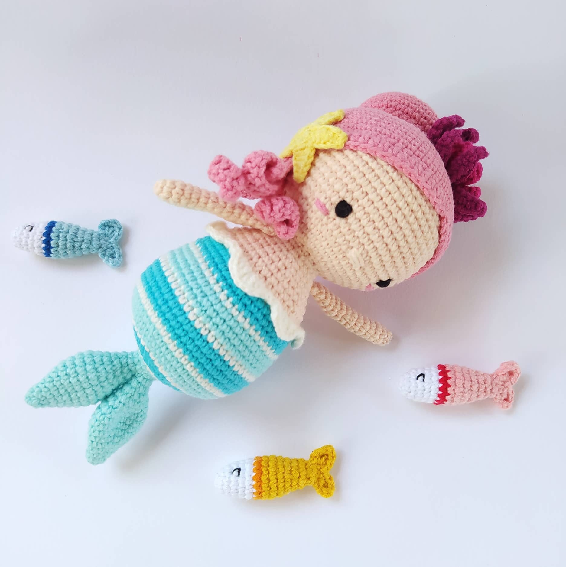 Isla Mermaid Amigurumi Crochet Pattern - PDF Tutorial - Etsy