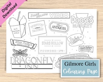 Gilmore Colouring - Etsy