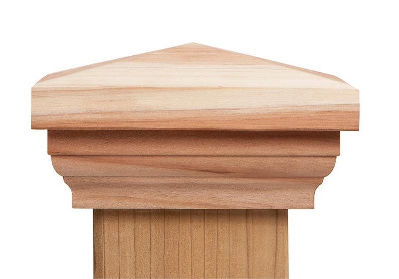 Highland Pyramid Post Cap 6x6 (5 1/2" X 5 1/2") Redwood - Etsy