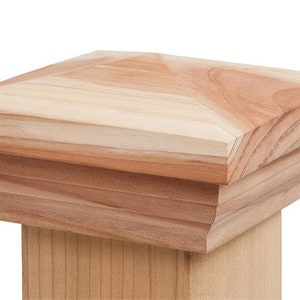 Highland Pyramid Post Cap 6x6 (5 1/2" X 5 1/2") Redwood - Etsy