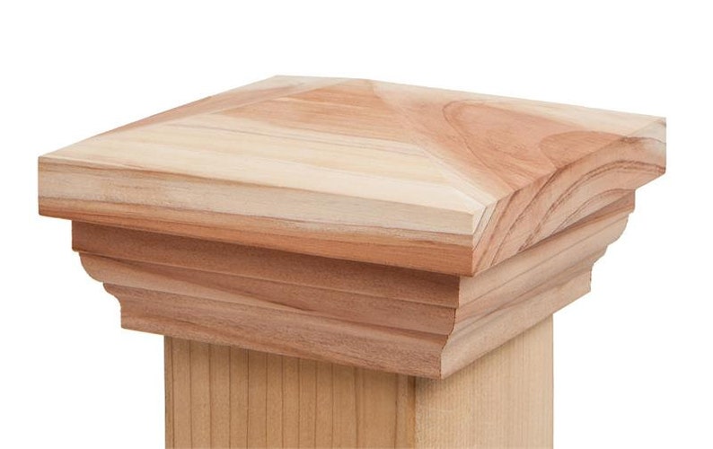 Highland Pyramid Post Cap 6x6 (5 1/2" X 5 1/2") Redwood - Etsy