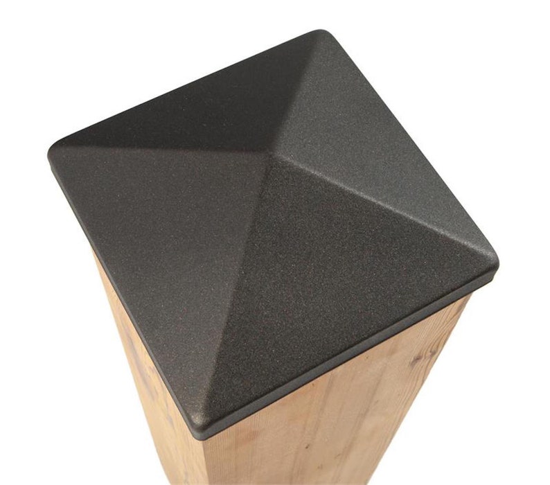 6x6 Apex Pyramid Post Cap - Matte Bronze (5 1/2" X 5 1/2") for Deck and ...