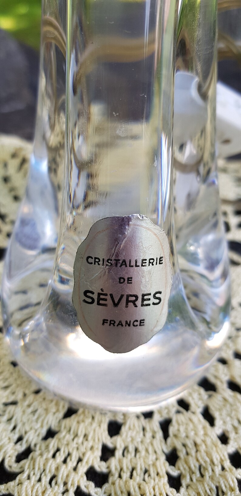 Mid Century Cristallerie De Sevres Glass Table Lamp Vintage French Lamp ...