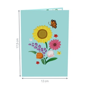 Pop-up Get Well Soon Card - 3D Recovery Card With Flowers and ...