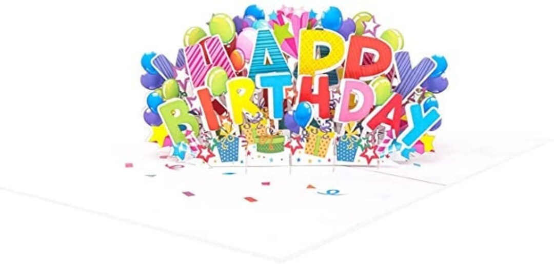 Pop up Card Birthday Happy Birthday 3D Birthday Card for Wife, Husband ...
